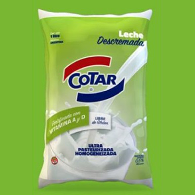 LECHE DESCREMADA **COTAR** SACHET 1LT. – Mercado de Pan – Mayorista ...